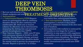 Deep vein thrombosis- Venous diseases | PPTX