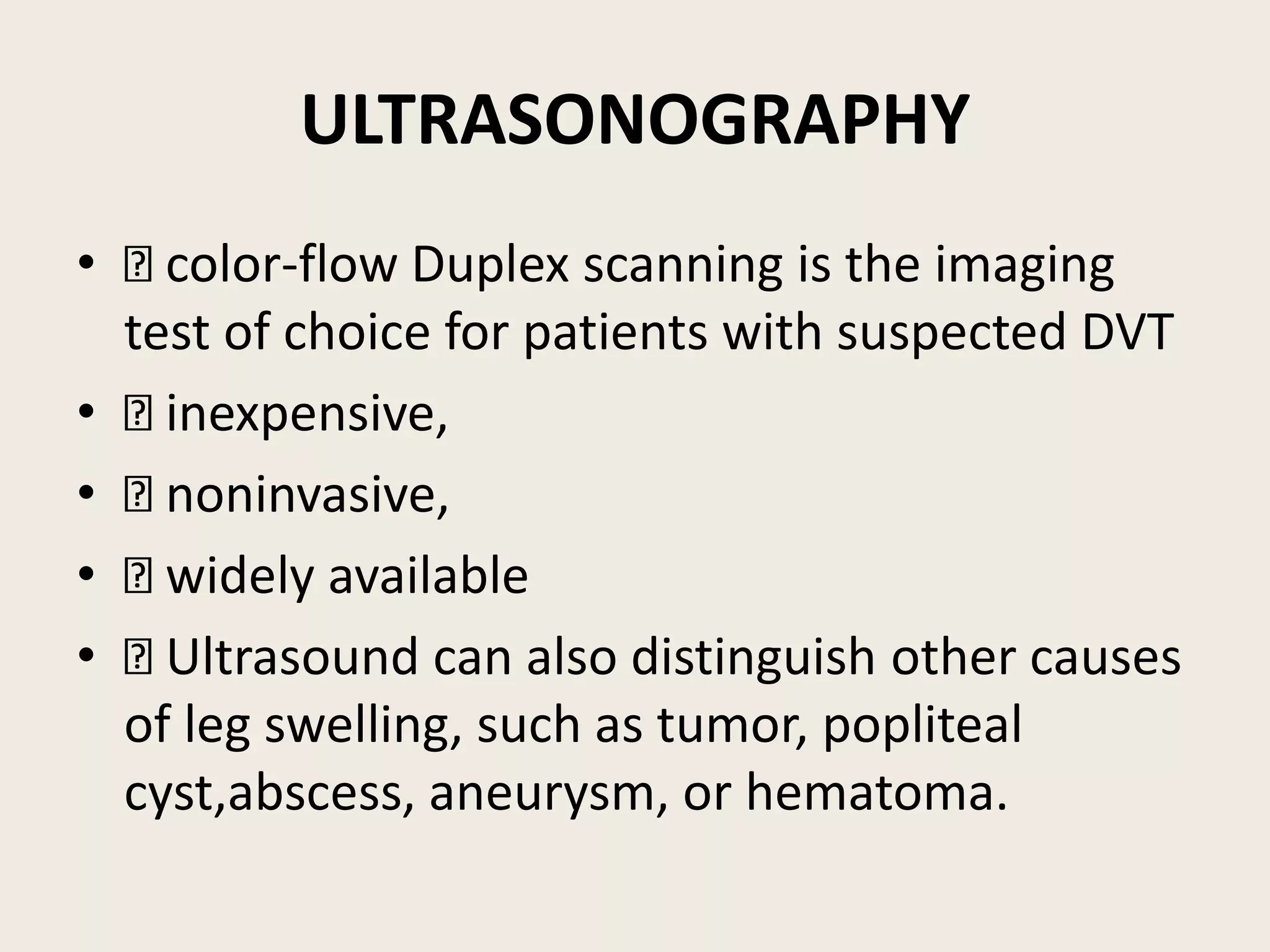 Deep vein thrombosis | PPTX
