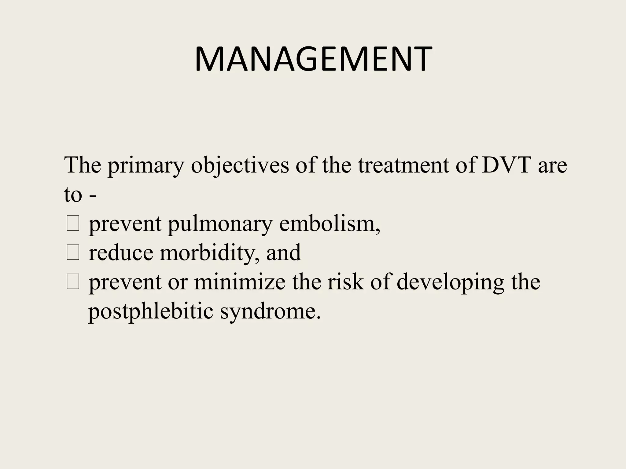 Deep vein thrombosis | PPTX