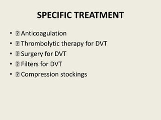 Deep vein thrombosis | PPTX