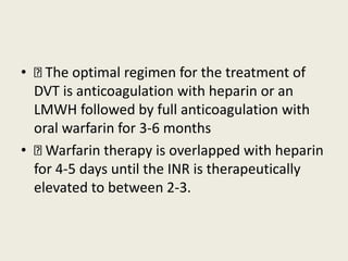 Deep vein thrombosis | PPTX
