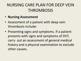 Deep vein thrombosis | PPTX