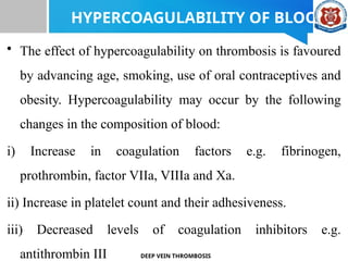 DEEP VEIN THROMBOSIS MEDICAL SURGICAL N. | PPTX