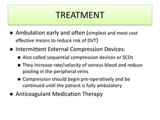 Deep vein thrombosis (DVT) | PPTX