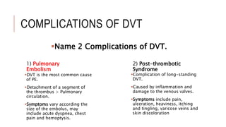 Deep Vein Thrombosis | PPTX