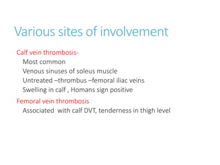 Deep vein thrombosis | PPTX