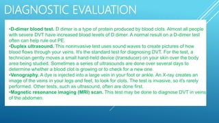 Deep vein thrombosis | PPTX