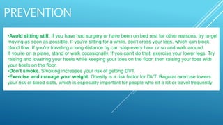 Deep vein thrombosis | PPTX | Blood Disorders | Diseases and Conditions