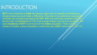 Deep vein thrombosis | PPTX | Blood Disorders | Diseases and Conditions