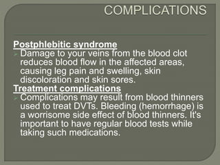 Deep vein thrombosis | PPT