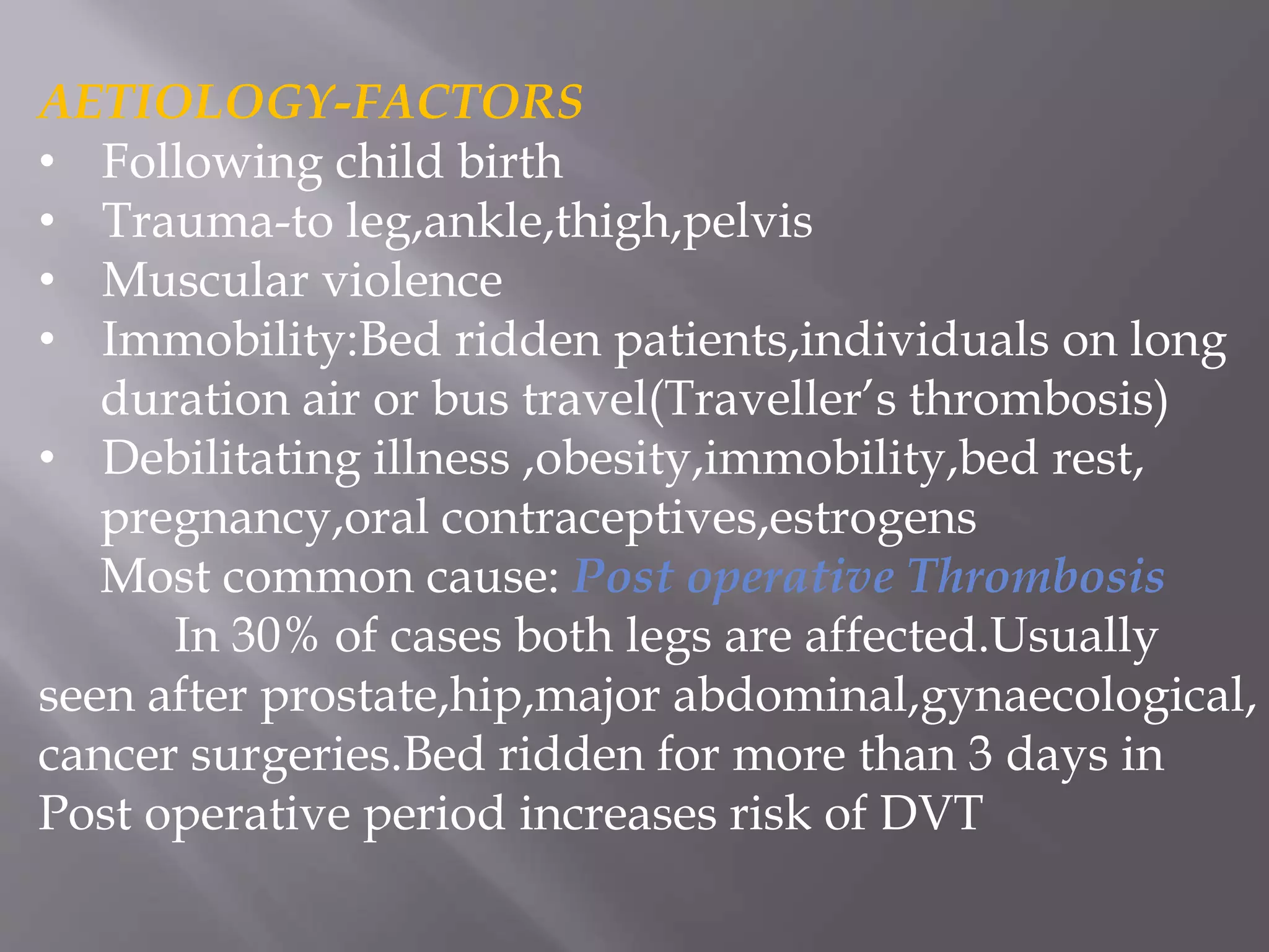 Deep vein thrombosis agp | PPTX