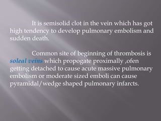 Deep vein thrombosis agp | PPTX