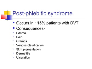 Deep vein thrombosis and pulmonary thromboembolism | PPT
