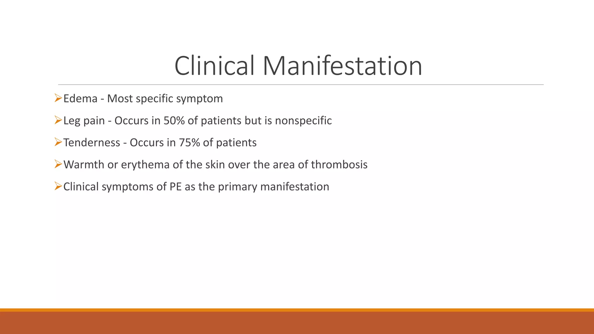 Deep Vein Thrombosis | PPT