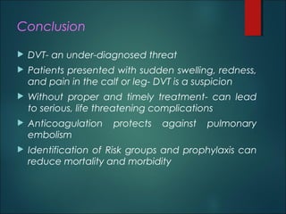 Deep vein thrombosis | PPT