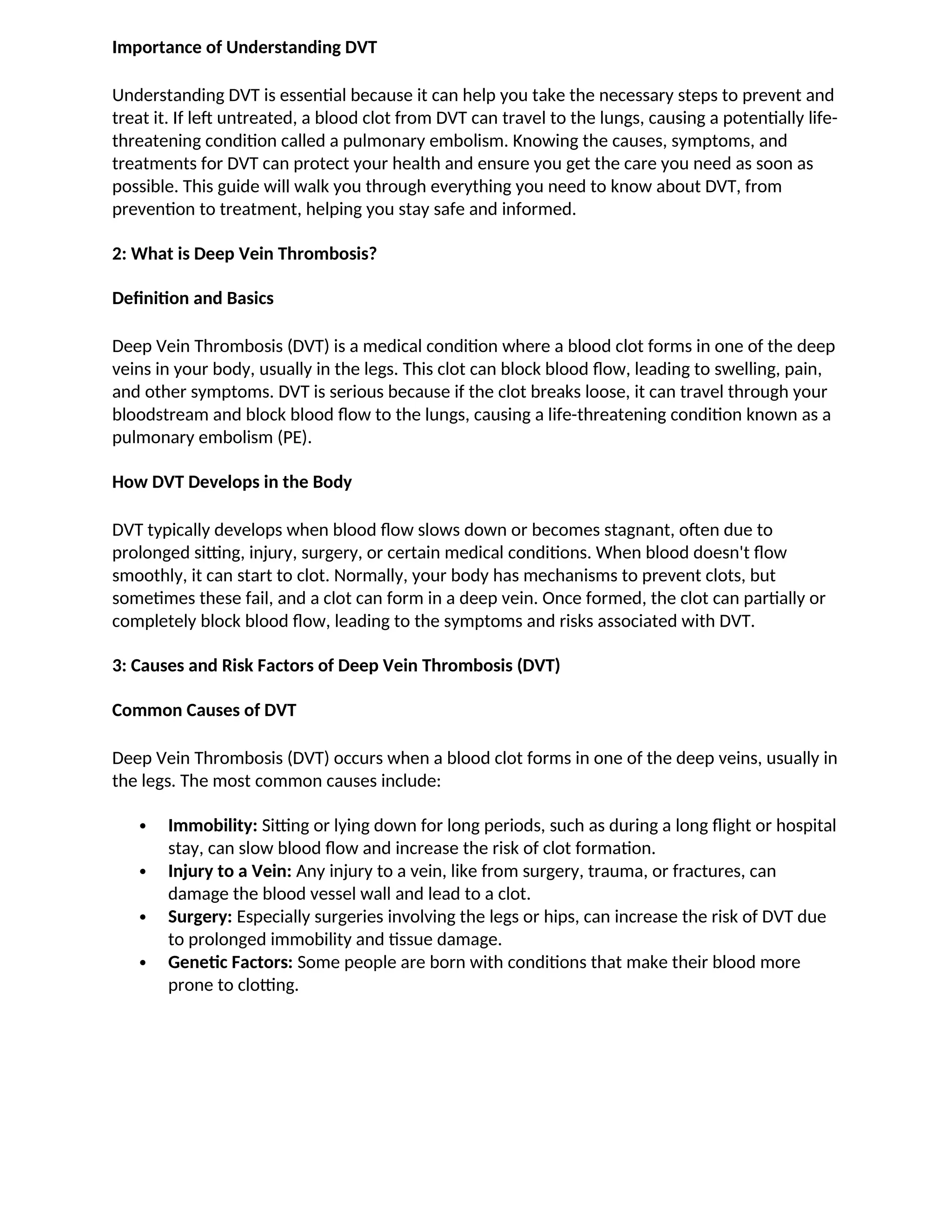 Deep Vein Thrombosis Explained - What You Need to Know to Stay Safe.pdf