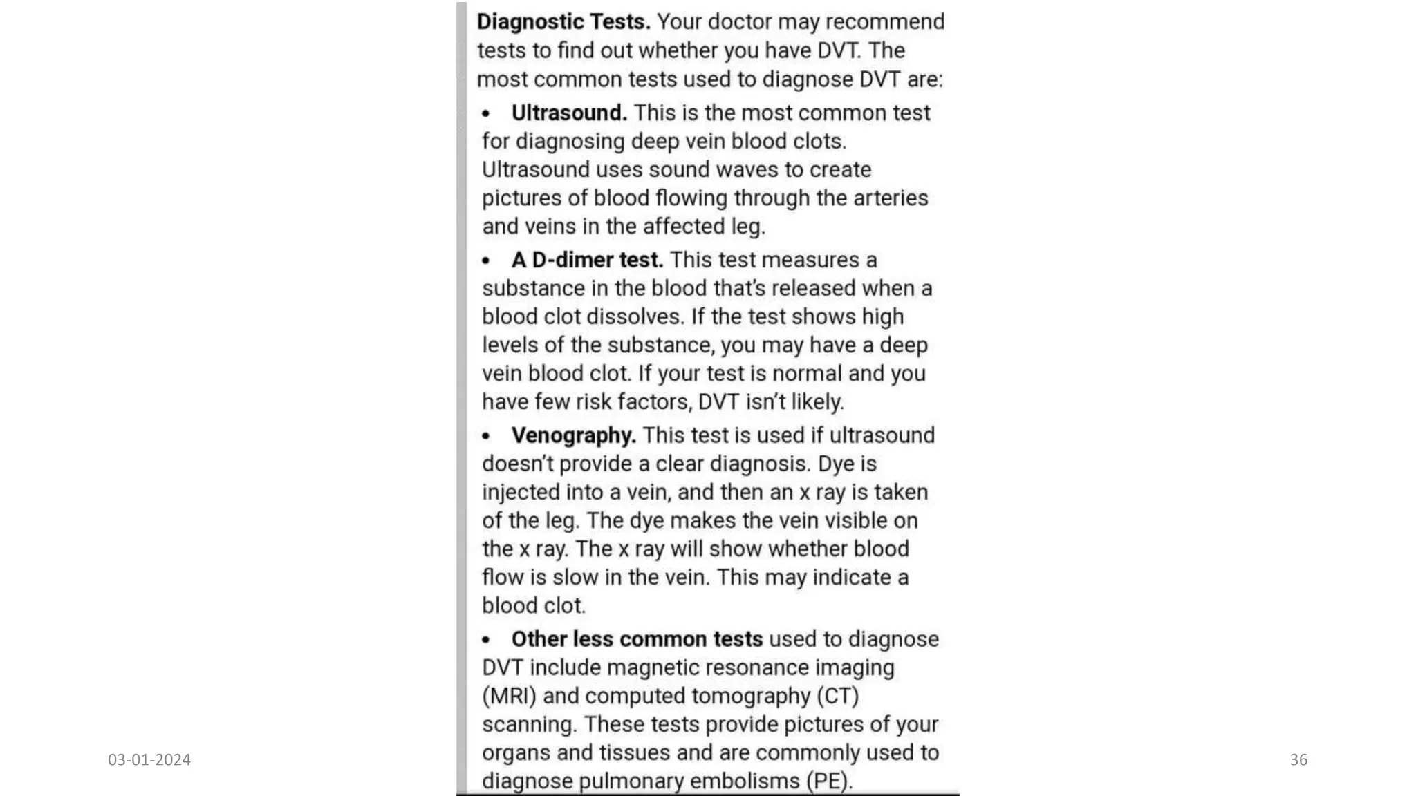 Deep Vein Thrombosis physiotherapy. pptx | PPTX