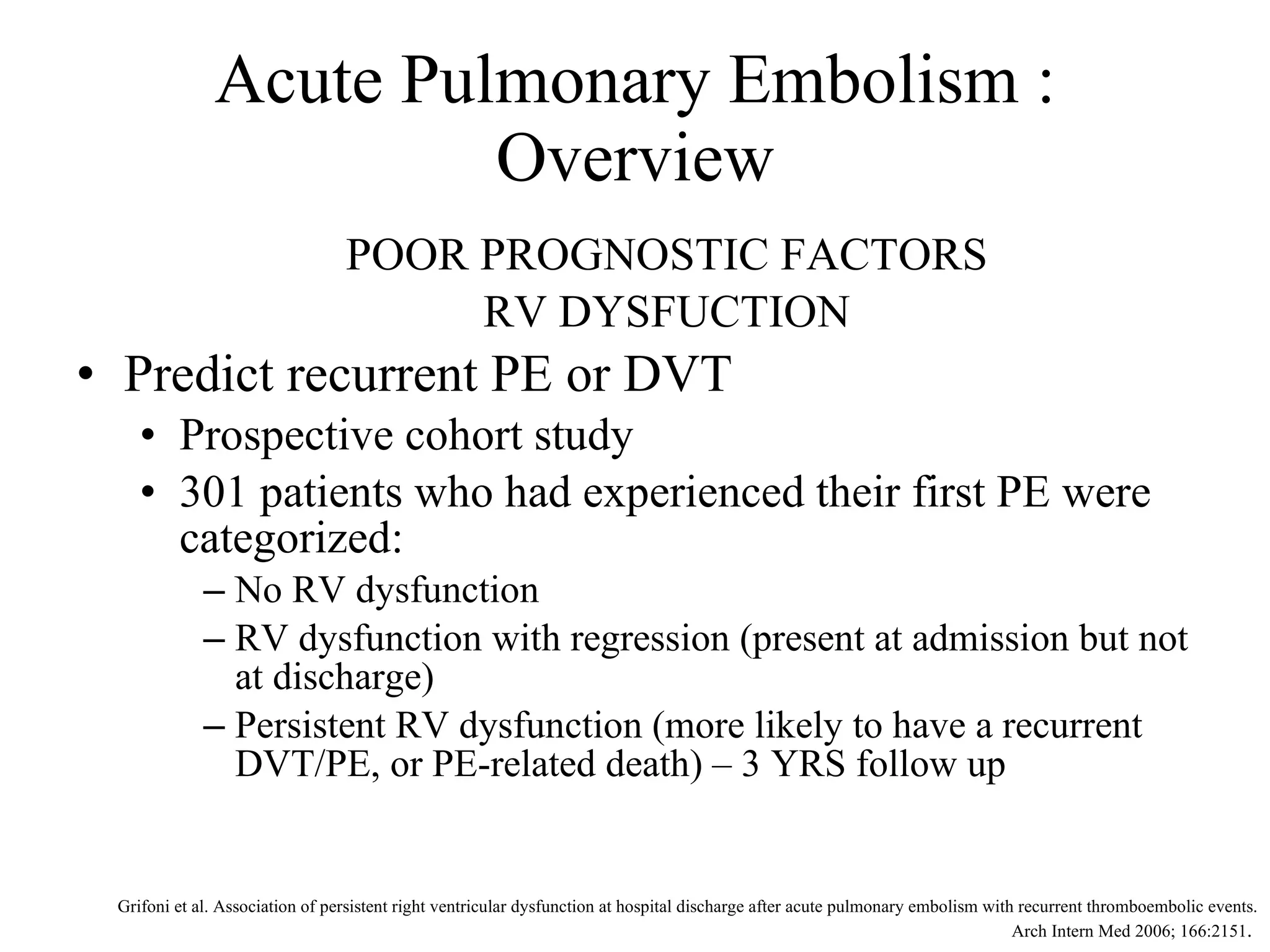 Deep Venous Thrombosis and Pulmonary Embolism : Diagnostic Approach and ...
