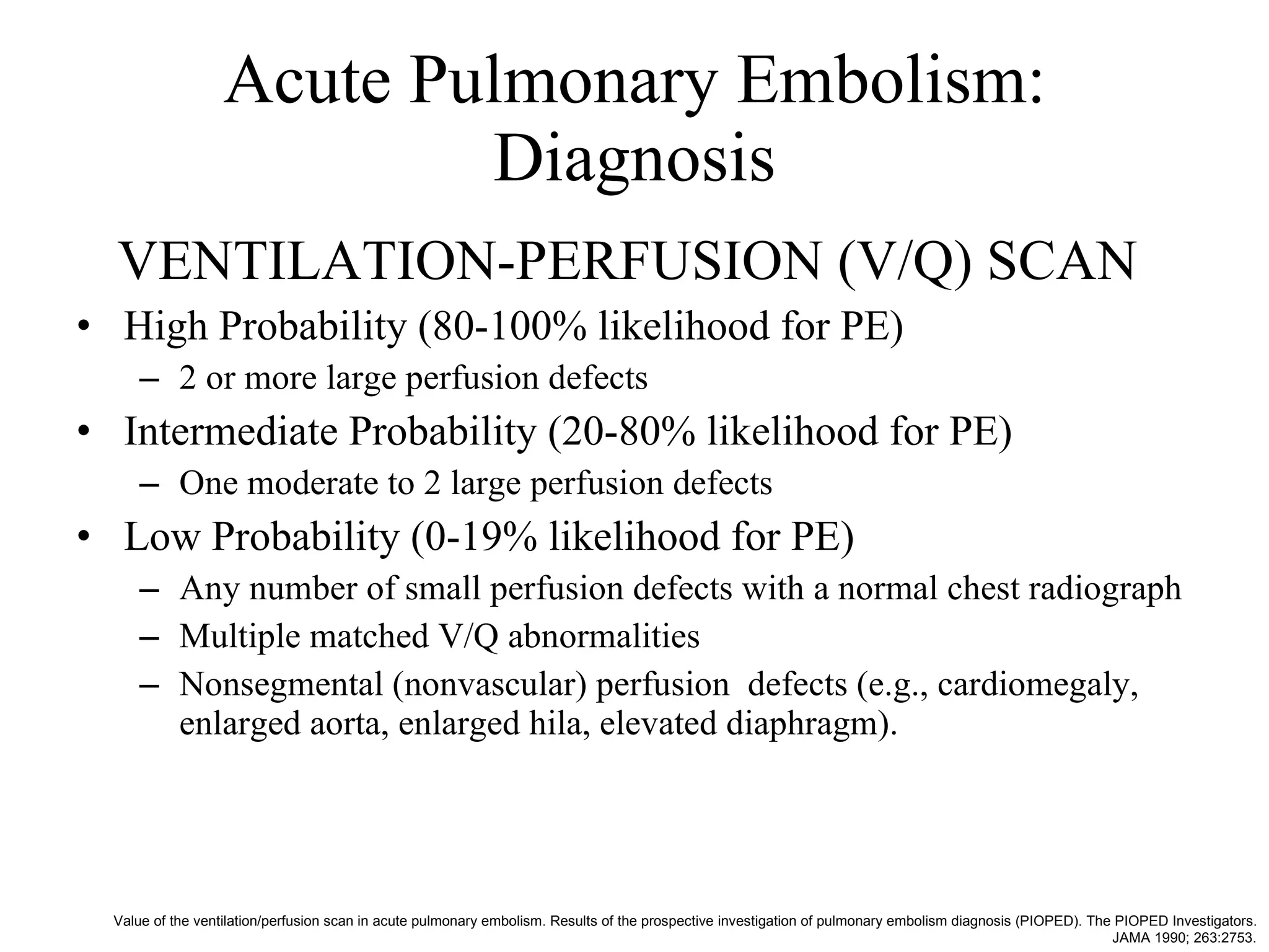 Deep Venous Thrombosis and Pulmonary Embolism : Diagnostic Approach and ...