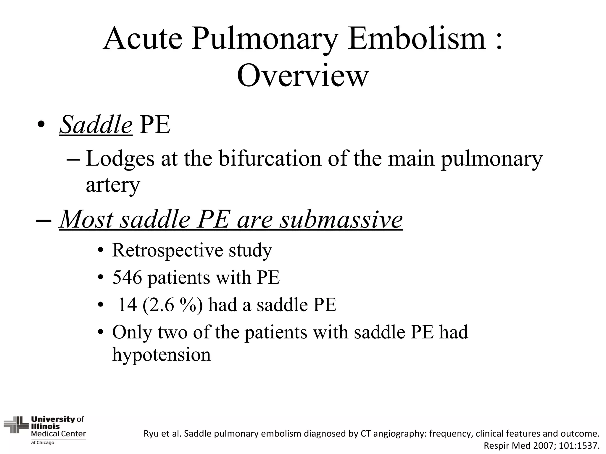 Deep Venous Thrombosis and Pulmonary Embolism : Diagnostic Approach and ...