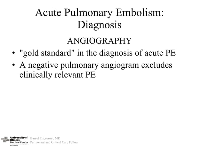 Deep Venous Thrombosis and Pulmonary Embolism : Diagnostic Approach and ...