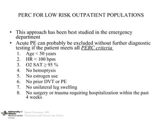 Deep Venous Thrombosis and Pulmonary Embolism : Diagnostic Approach and ...