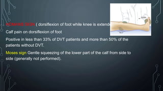 Deep vein thrombosis shivaom short | PPTX | Blood Disorders | Diseases ...