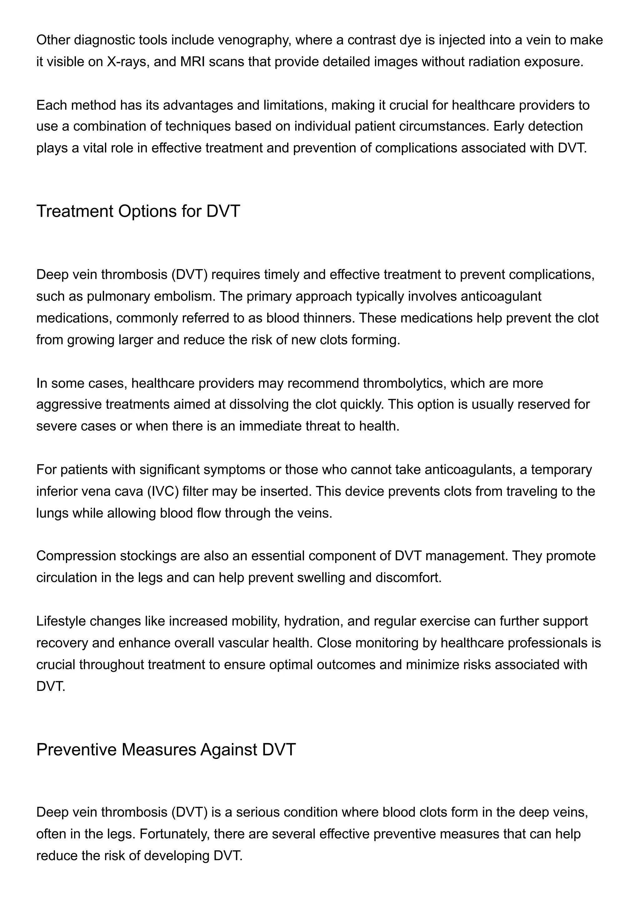 Effective Deep Vein Thrombosis Treatment by Dr.Gaurav Gangwani | PDF