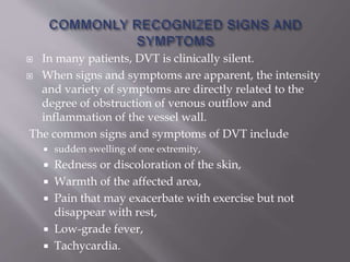 Deep vein thrombosis | PPTX