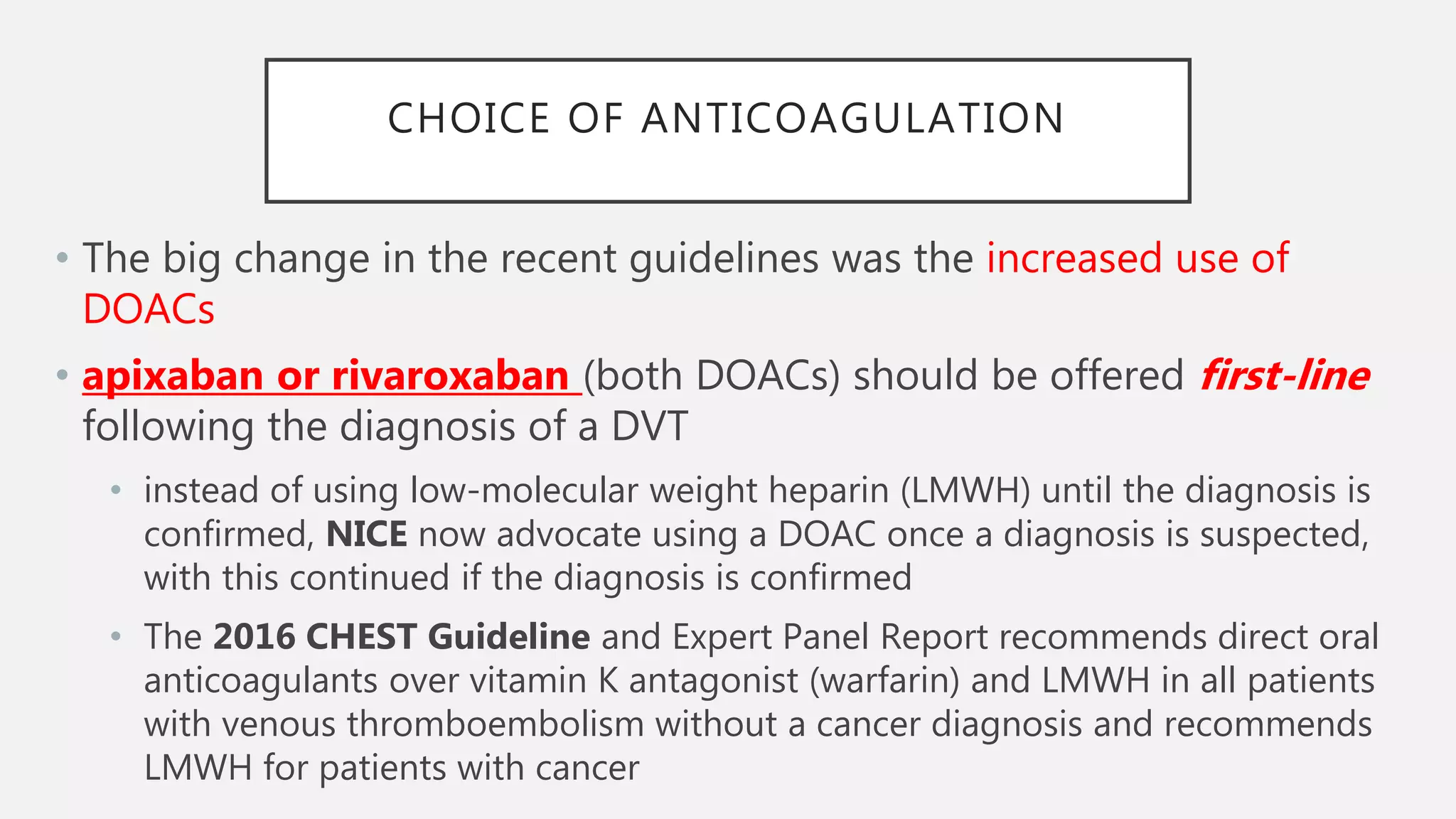 Deep venous thrombosis | PPTX