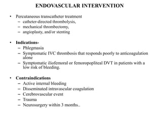 Deep venous thrombosis ppt | PPTX