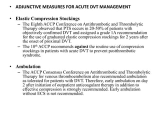 Deep venous thrombosis ppt | PPTX