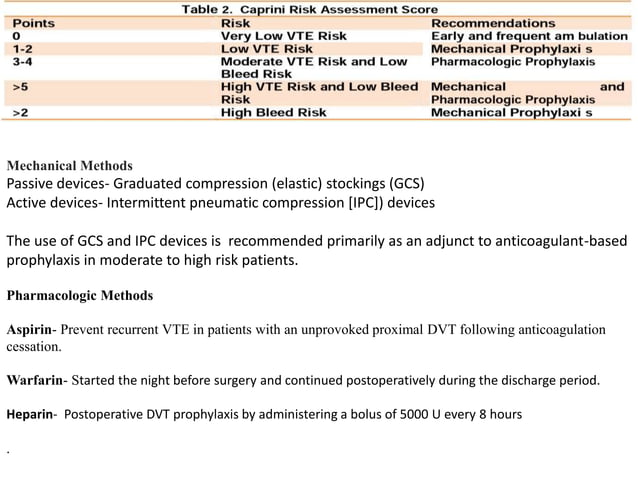 Deep venous thrombosis ppt | PPTX | Blood Disorders | Diseases and ...