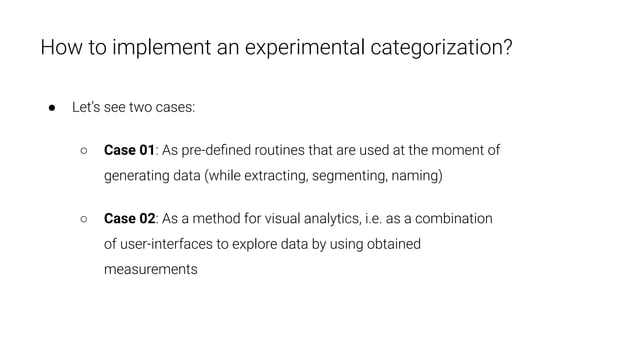 Experimental Categorization And Deep Visualization Ppt