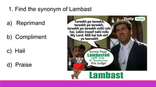 Vocabulary with Pictures | PPTX