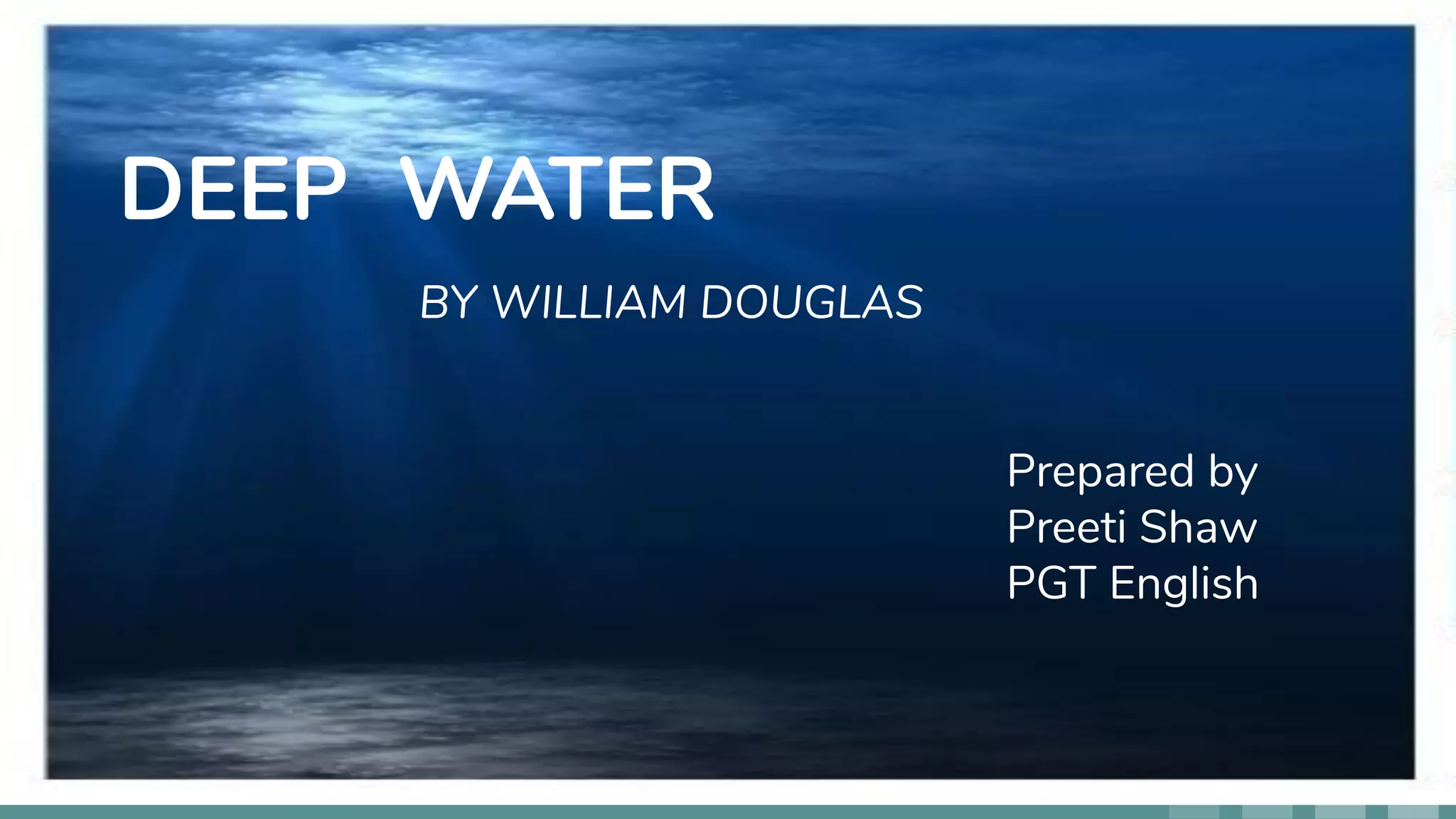 Deep water | PDF