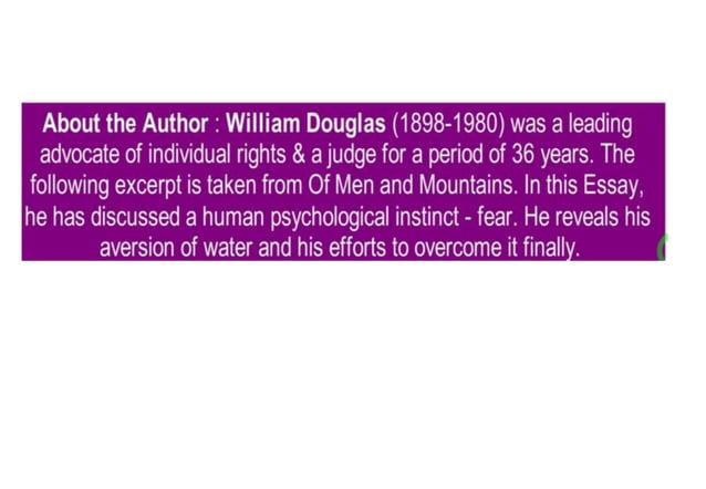 CBSE As per the NEP here is class 12 prose Deep Water.ppsx