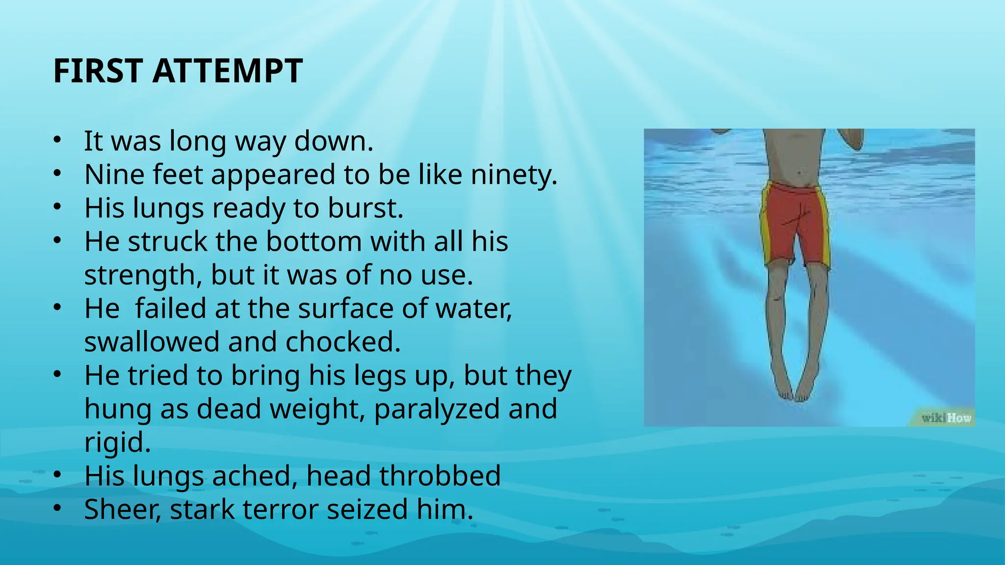 DEEP WATER.pptx cbse class 12 english literature | PPTX