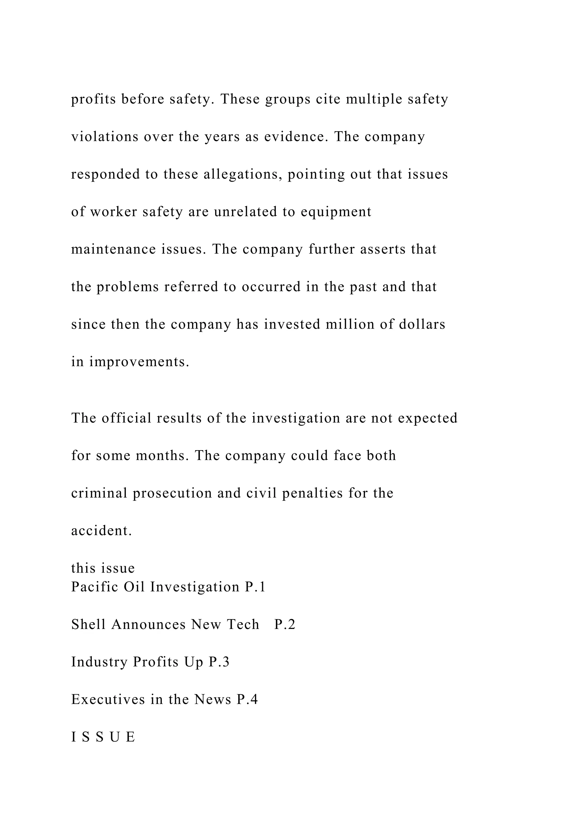 Deepwater A Competitive Business Ethics Simulation Game ©.docx