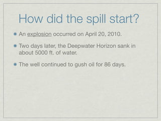 Deepwater Horizon Oil Spill | KEY