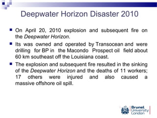 Deepwater horizon 2010 | PPT