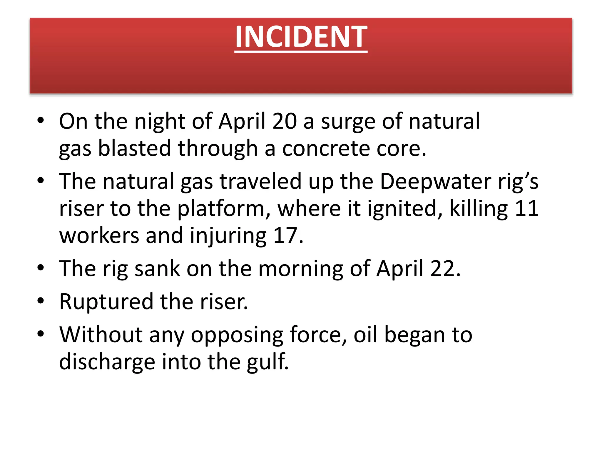Deep water horizon oil spill | PPTX