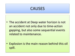 Deep water horizon oil spill | PPTX