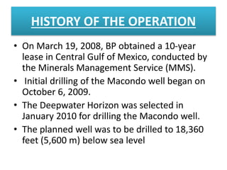 Deep water horizon oil spill | PPTX
