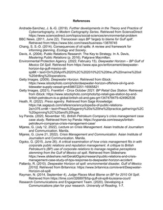 Deepwater Horizon Oil Spill Communication Issues in an Environmental ...