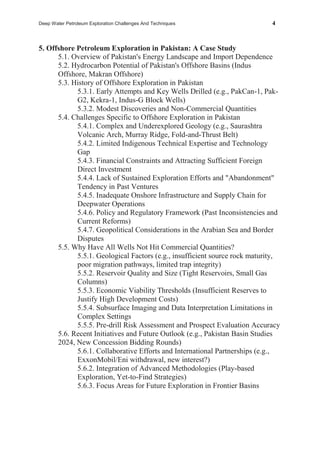 Deep Water Petroleum Exploration Challenges And Techniques - Syed ...