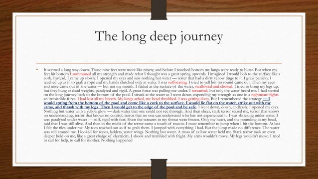 Deep water - CLASS 12 (ENGLISH) | PPTX | Diving | Sports