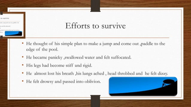 Deep water - CLASS 12 (ENGLISH) | PPTX | Diving | Sports