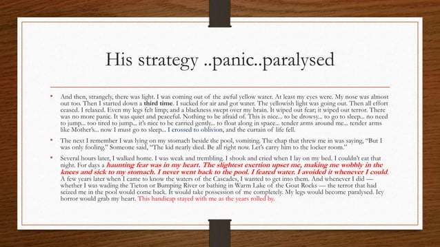 Deep water - CLASS 12 (ENGLISH) | PPTX | Diving | Sports