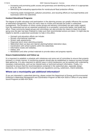 Deep watershed management overview | PDF